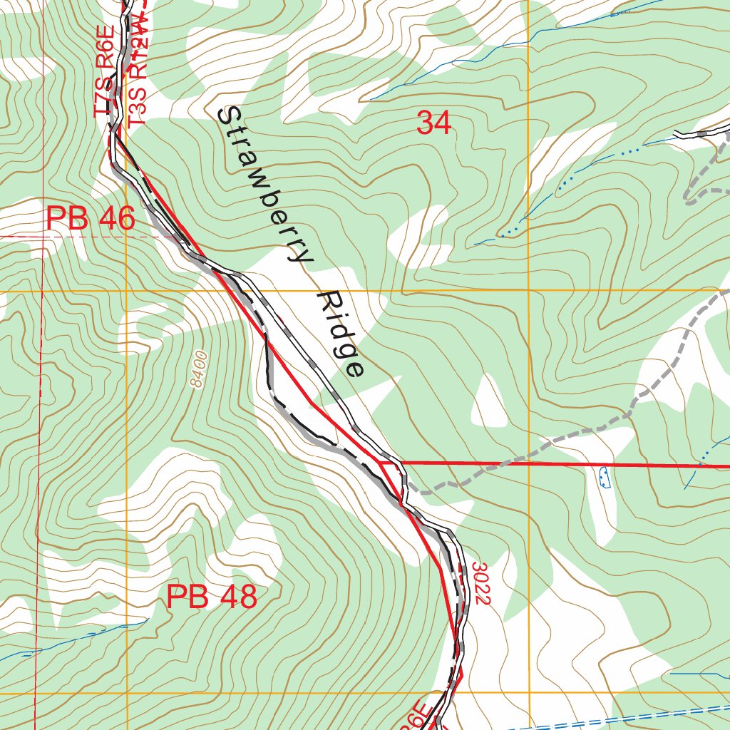 Strawberry Reservoir NW, UT FSTopo Map by US Forest Service - Topo ...