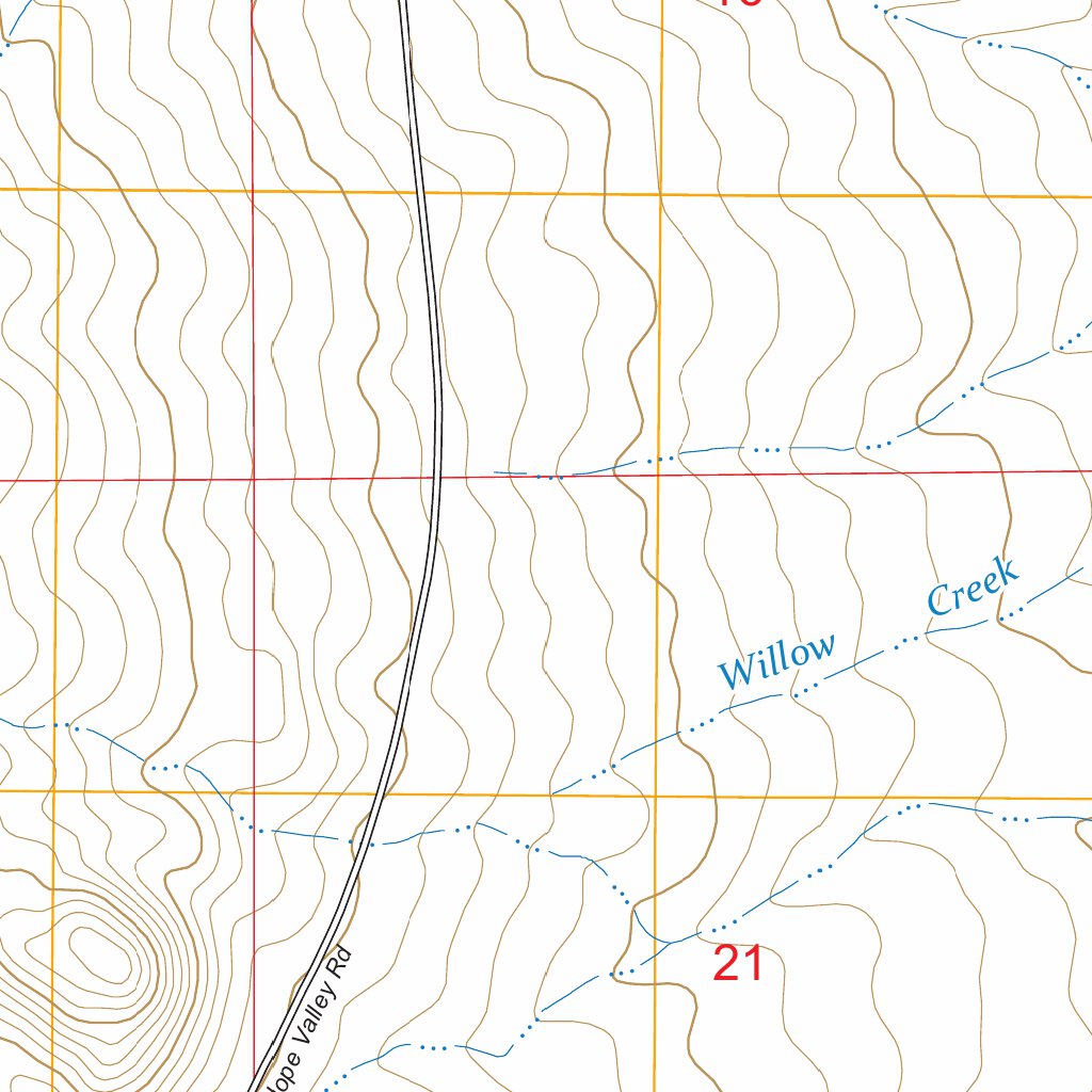 Sullivan Wash, NV FSTopo Map by US Forest Service - Topo | Avenza Maps