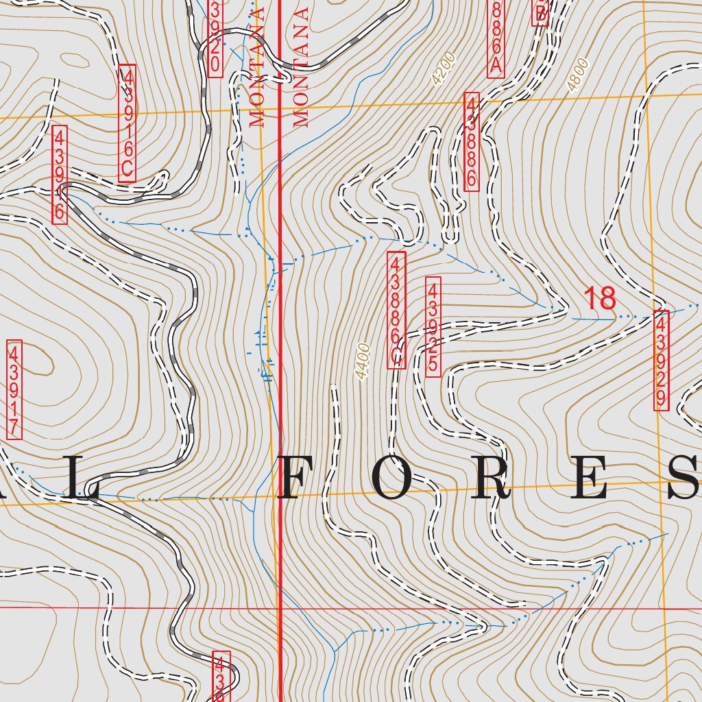 Sunflower Mountain, MT FSTopo Map by US Forest Service - Topo | Avenza Maps