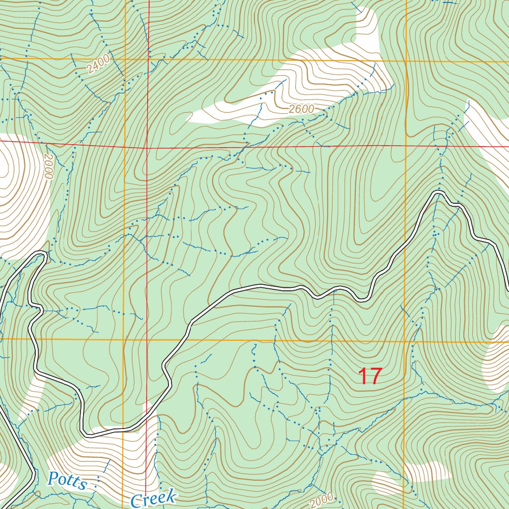 Swamp Mountain, OR FSTopo Map by US Forest Service - Topo | Avenza Maps