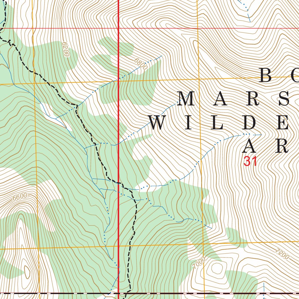 Swift Reservoir, MT FSTopo Map by US Forest Service - Topo | Avenza Maps