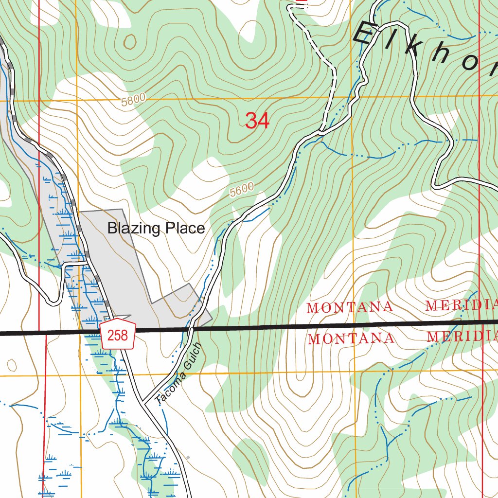 Tacoma Park, MT FSTopo Map by US Forest Service - Topo | Avenza Maps