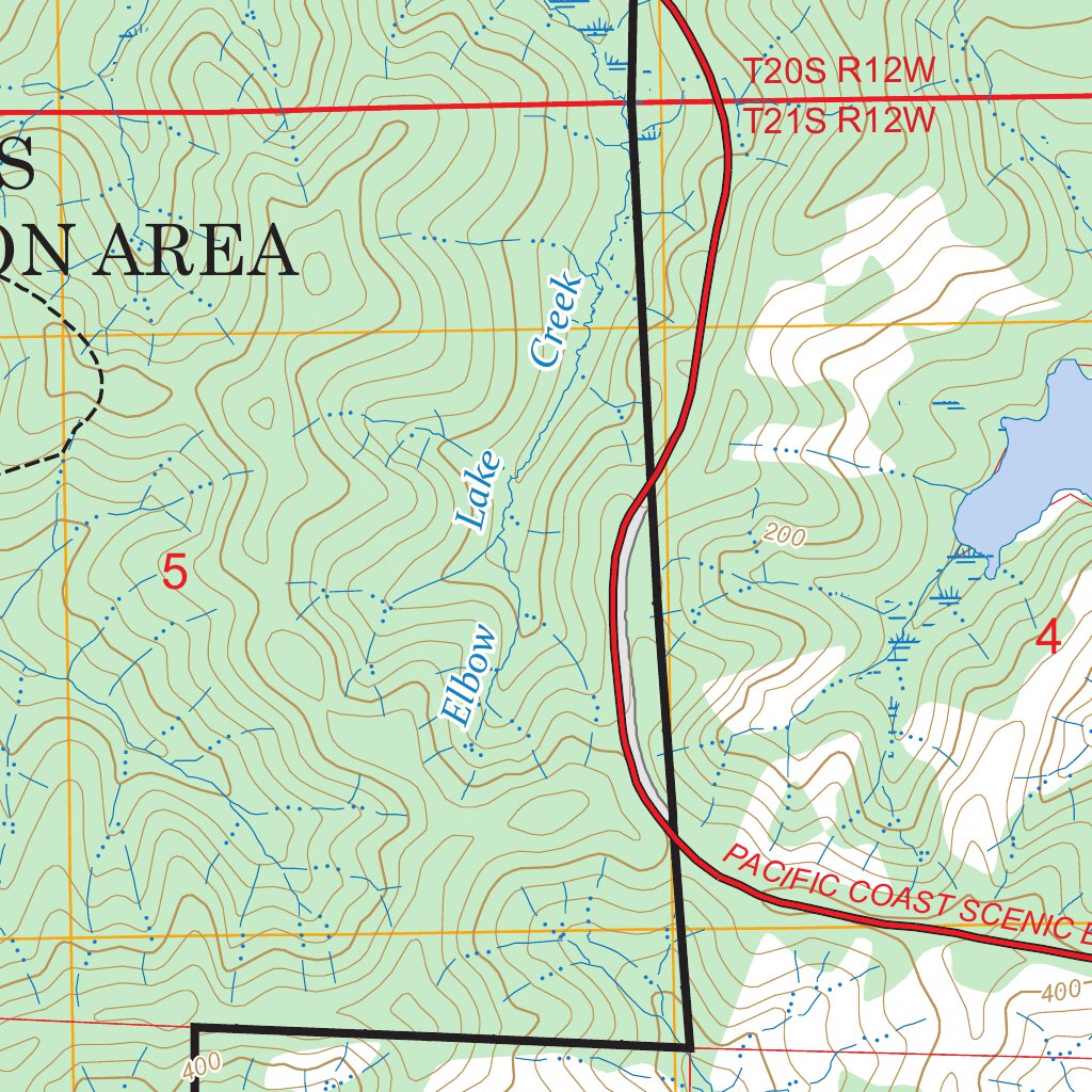 Tahkenitch Creek, OR FSTopo Map by US Forest Service - Topo | Avenza Maps