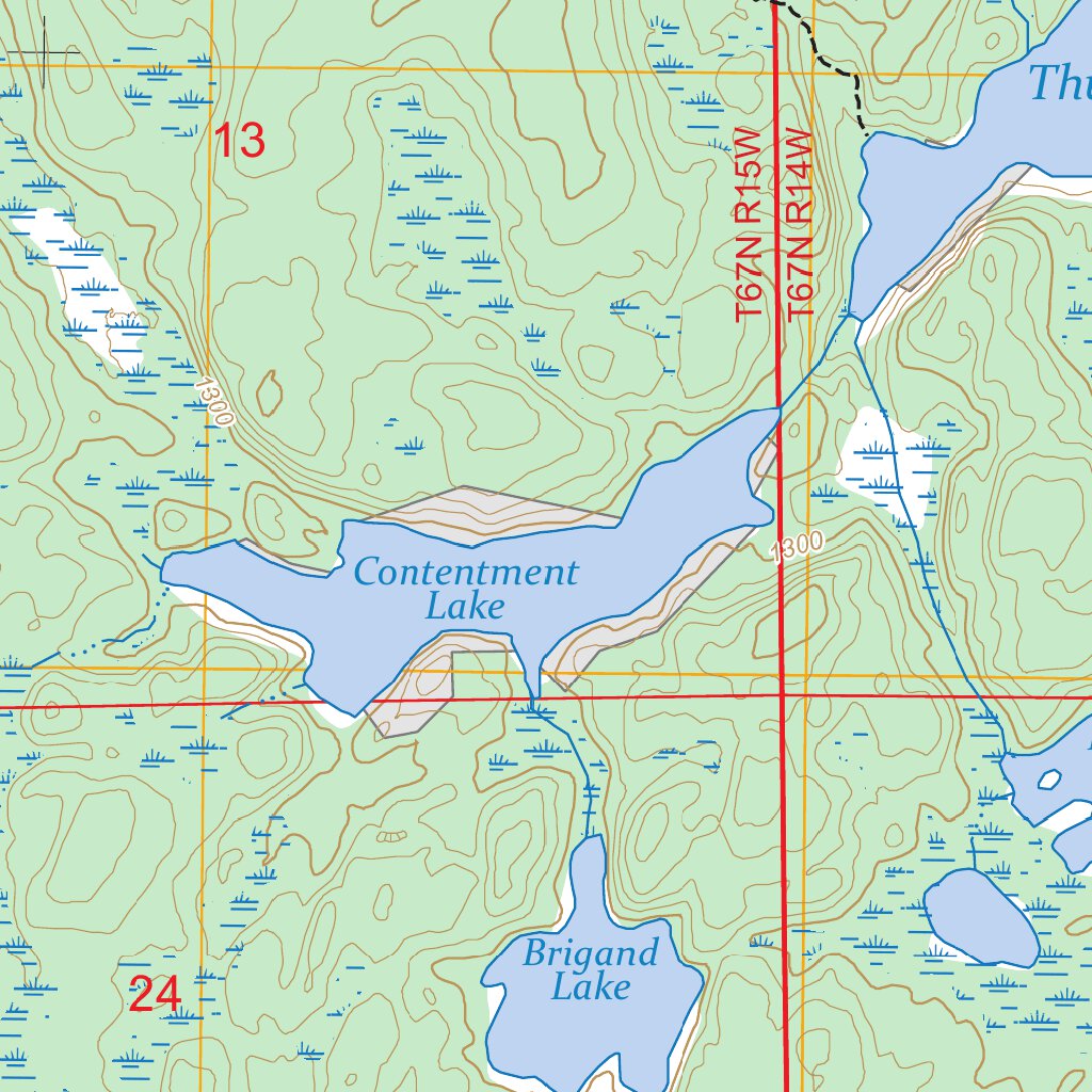Takucmich Lake, MN-ON FSTopo Map by US Forest Service - Topo | Avenza Maps