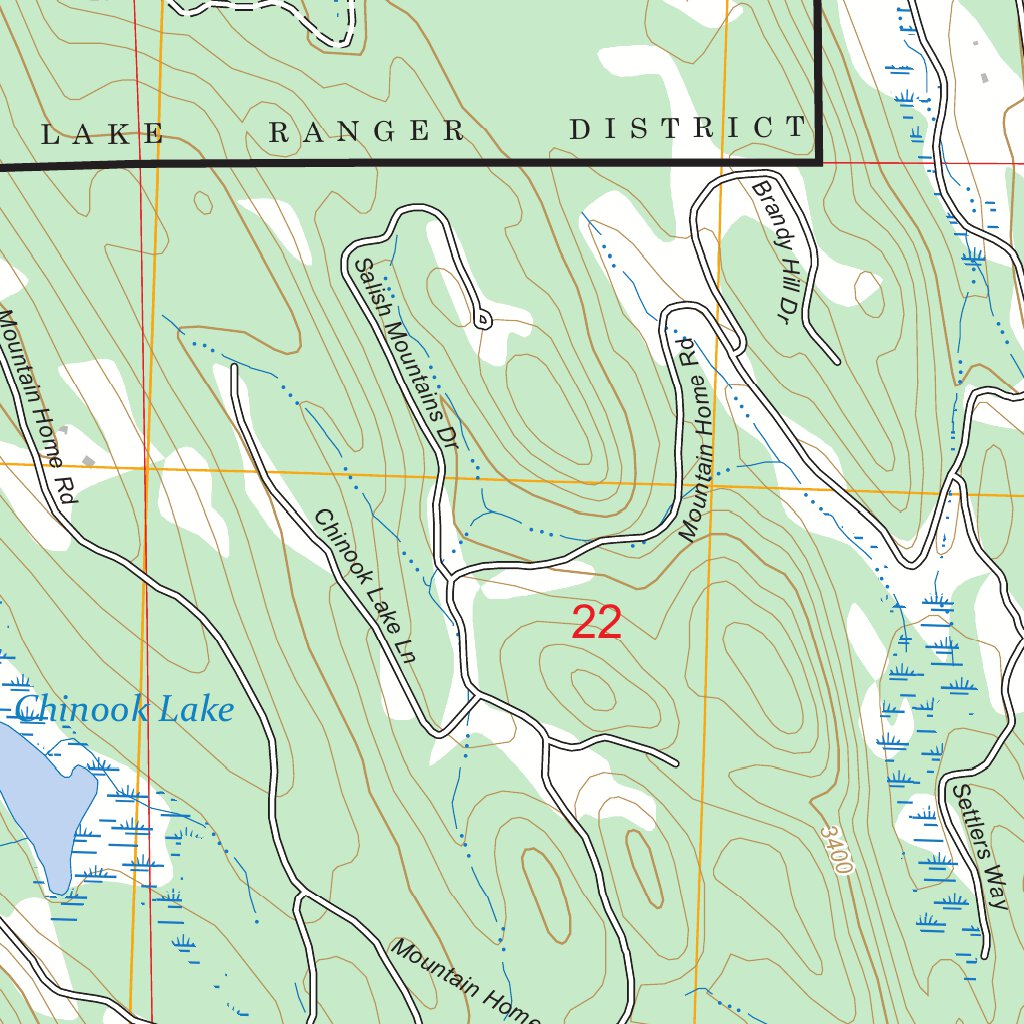 Tally Lake, MT FSTopo Map by US Forest Service - Topo | Avenza Maps
