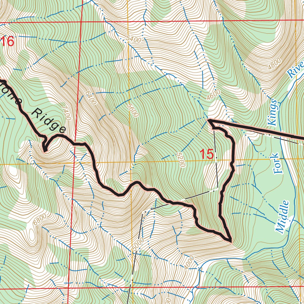 Tehipite Dome, CA FSTopo Map by US Forest Service - Topo | Avenza Maps