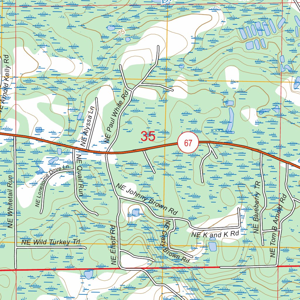 Telogia, FL FSTopo Map by US Forest Service - Topo | Avenza Maps