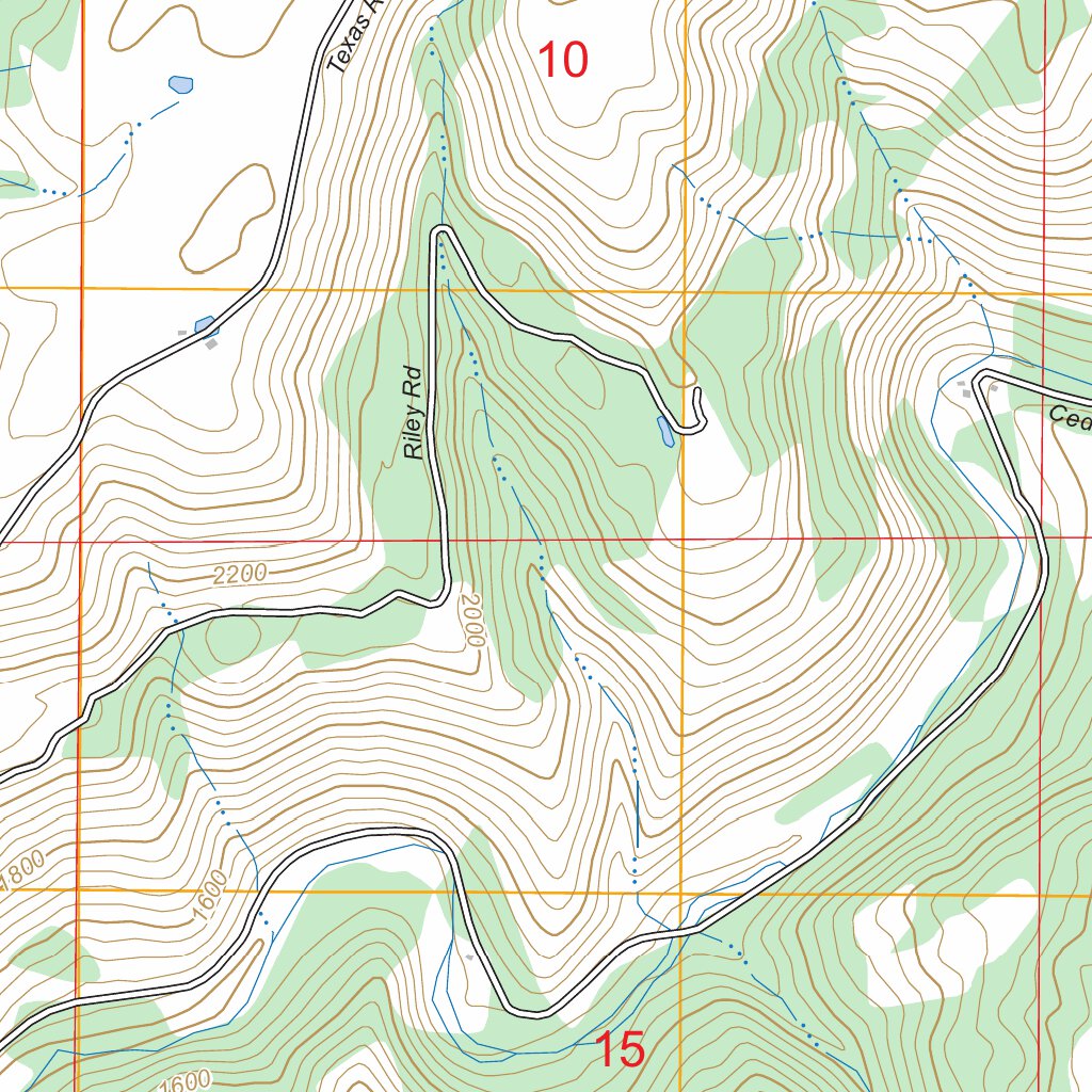 Texas Ridge, ID FSTopo Map by US Forest Service - Topo | Avenza Maps