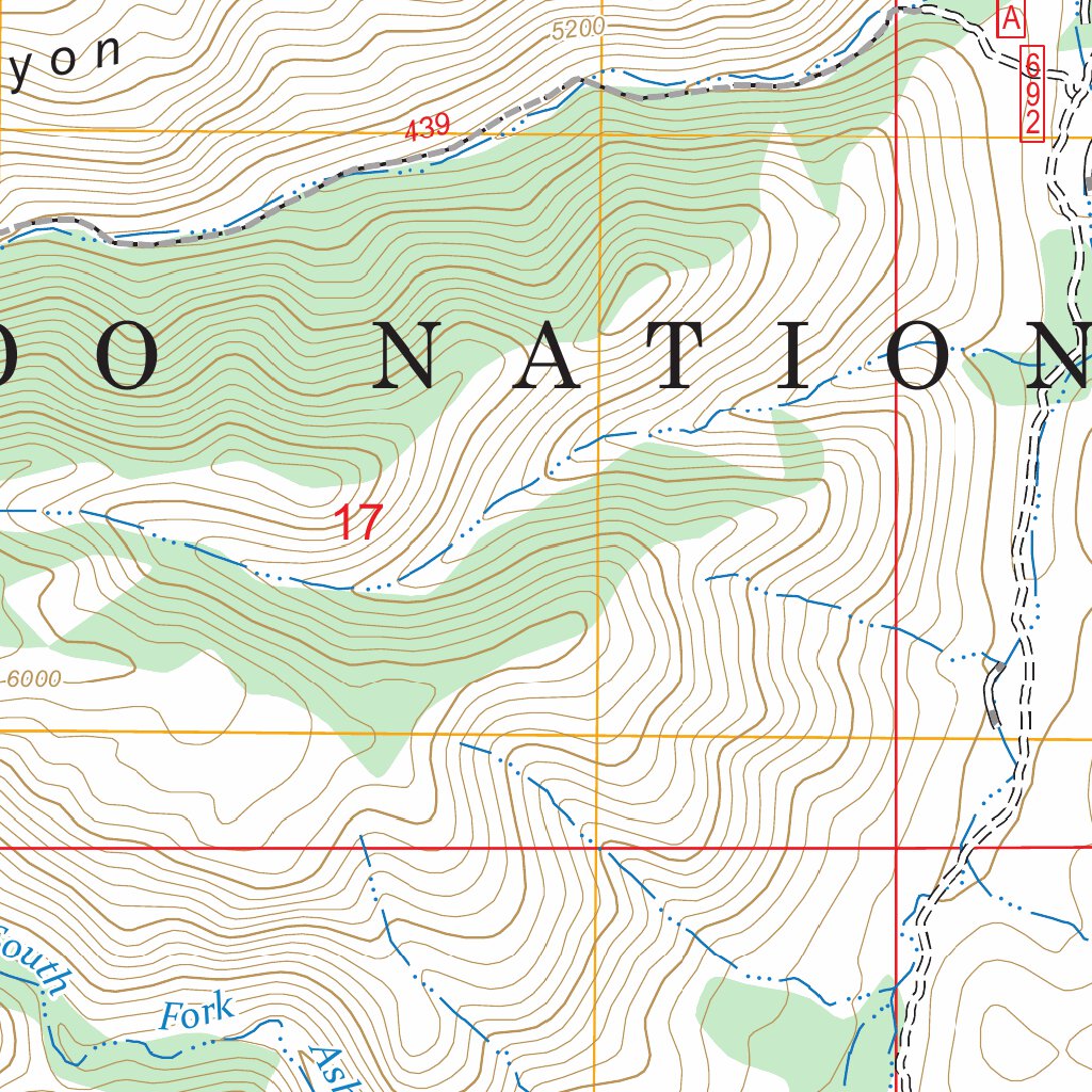 The Mesas, AZ FSTopo Map by US Forest Service - Topo | Avenza Maps
