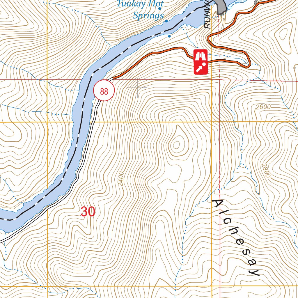 Theodore Roosevelt Dam, AZ FSTopo Map by US Forest Service - Topo ...