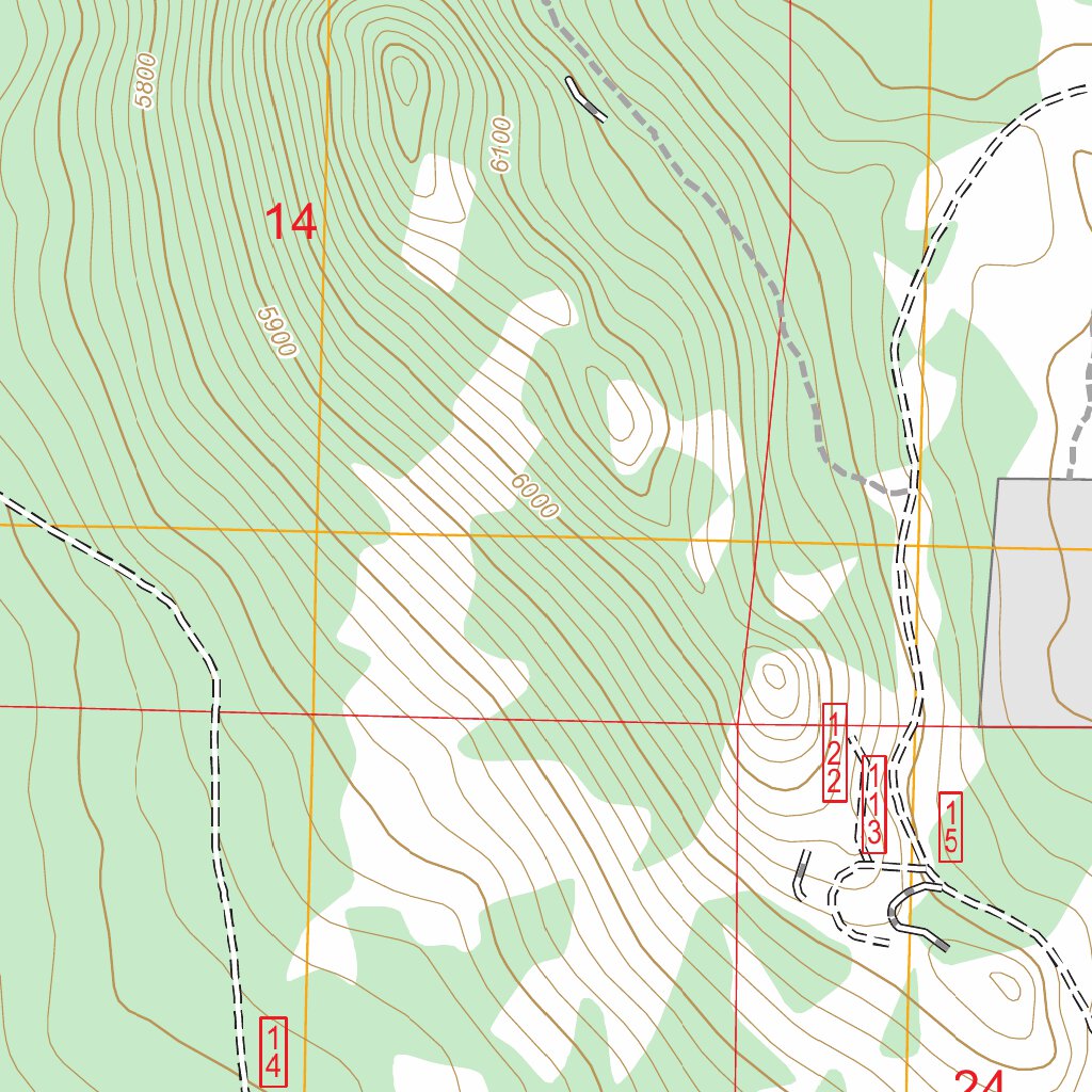 Thompson Reservoir, OR FSTopo Map by US Forest Service - Topo | Avenza Maps