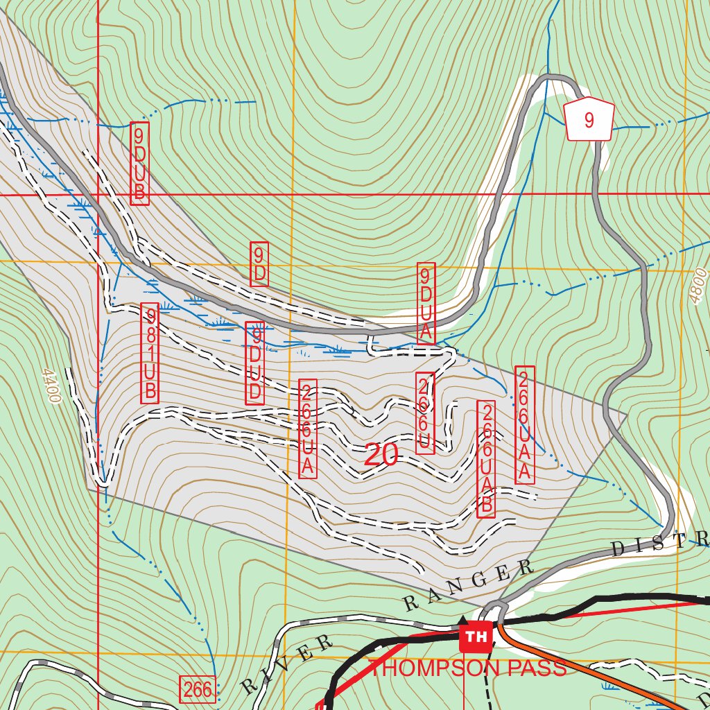 Thompson Pass, MT-ID FSTopo Map by US Forest Service - Topo | Avenza Maps