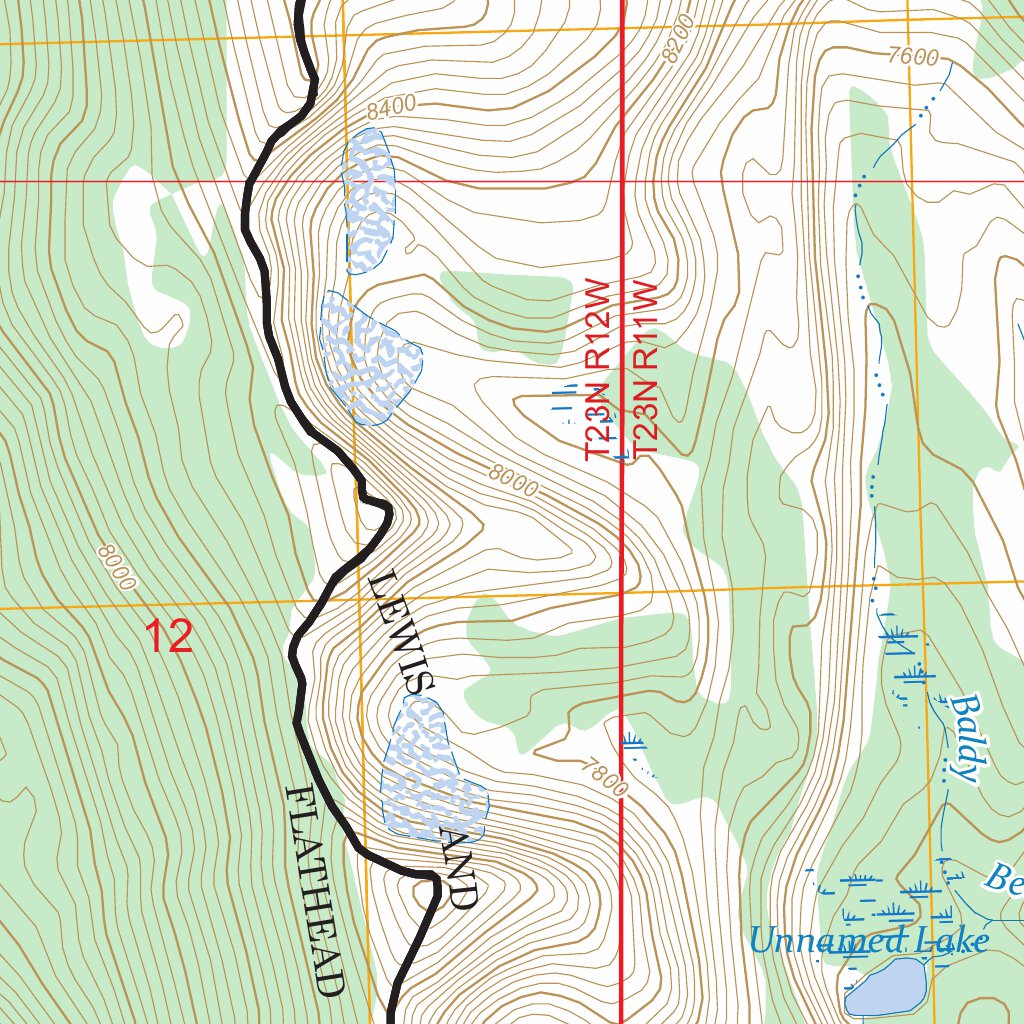 Three Sisters, MT FSTopo Map by US Forest Service - Topo | Avenza Maps