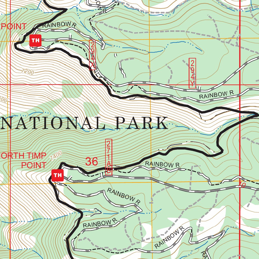 Timp Point, AZ FSTopo Map by US Forest Service - Topo | Avenza Maps