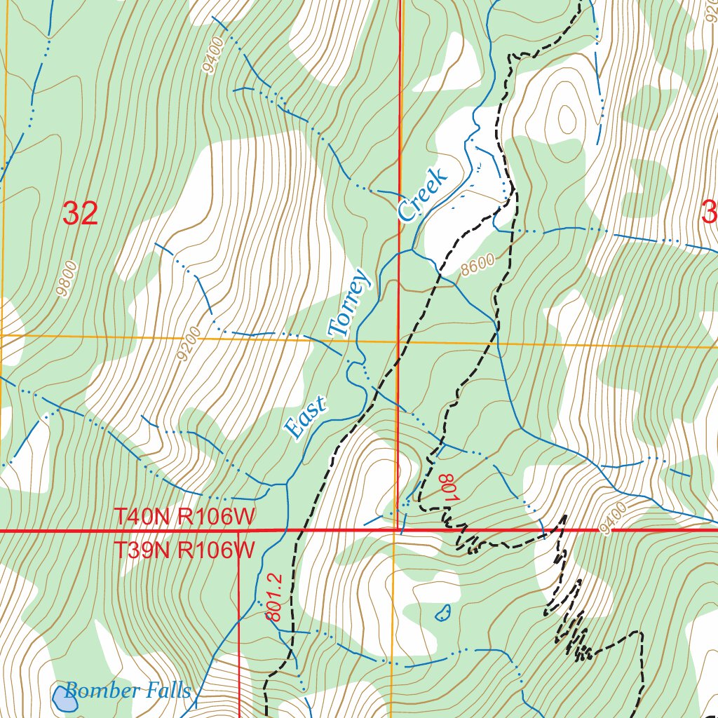 Torrey Lake, WY FSTopo Map by US Forest Service - Topo | Avenza Maps