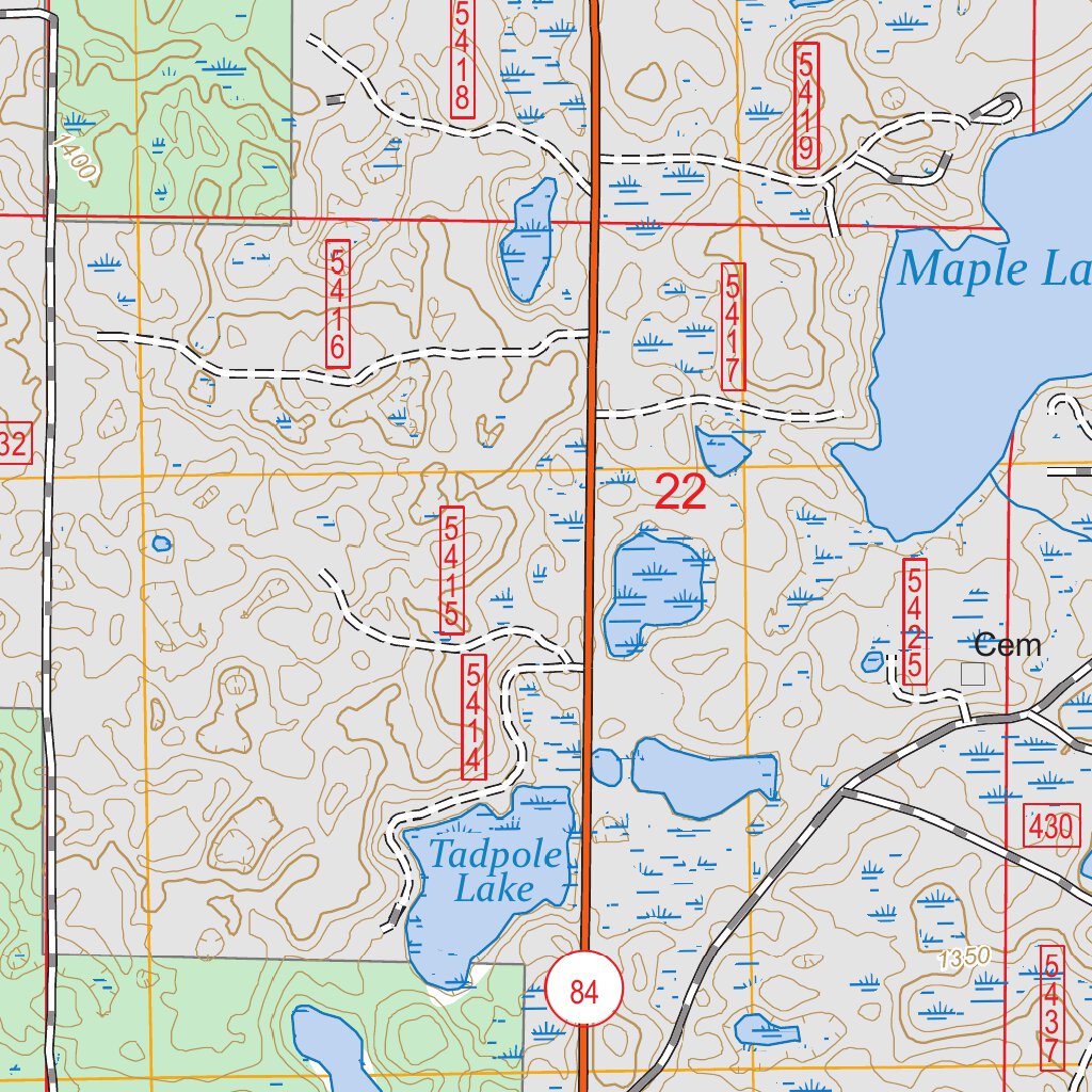 Town Line Lake, MN FSTopo Map by US Forest Service - Topo | Avenza Maps
