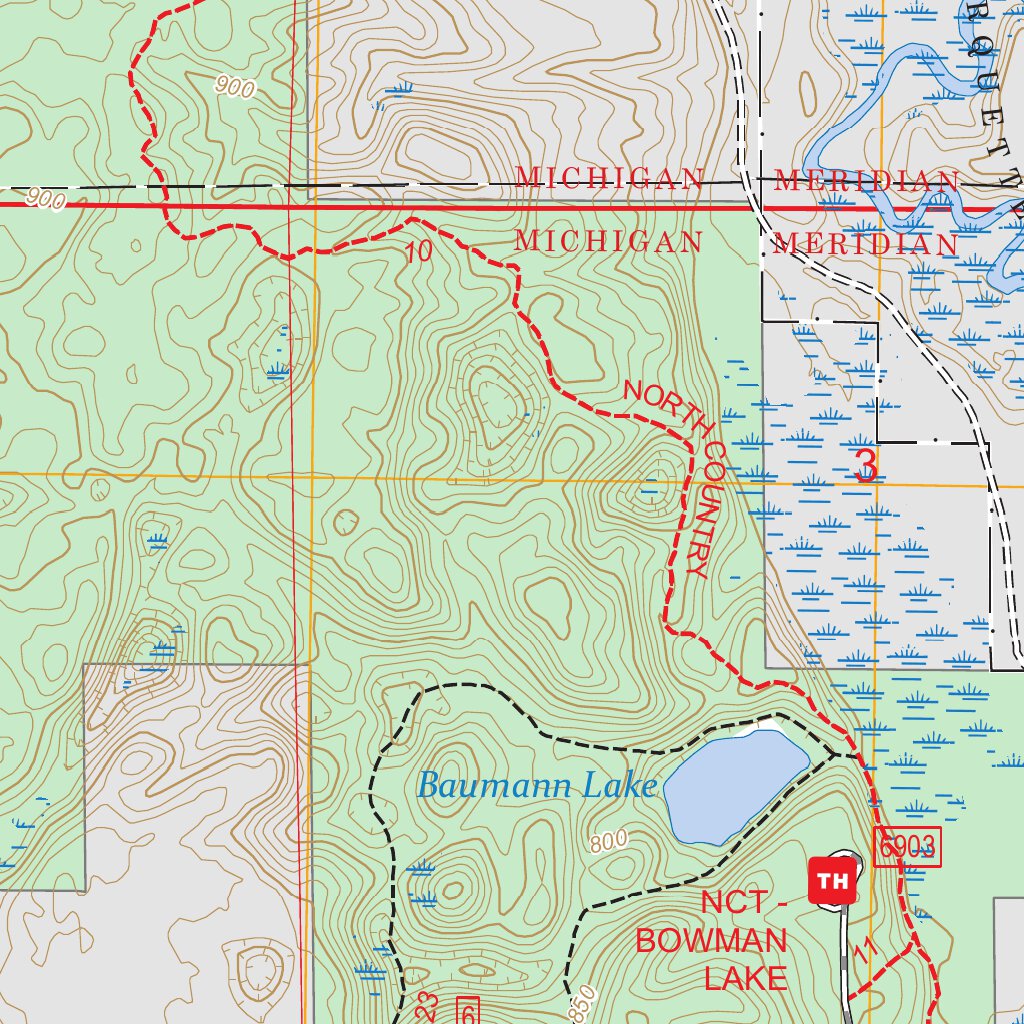 Townsend Lake, MI FSTopo Map by US Forest Service - Topo | Avenza Maps