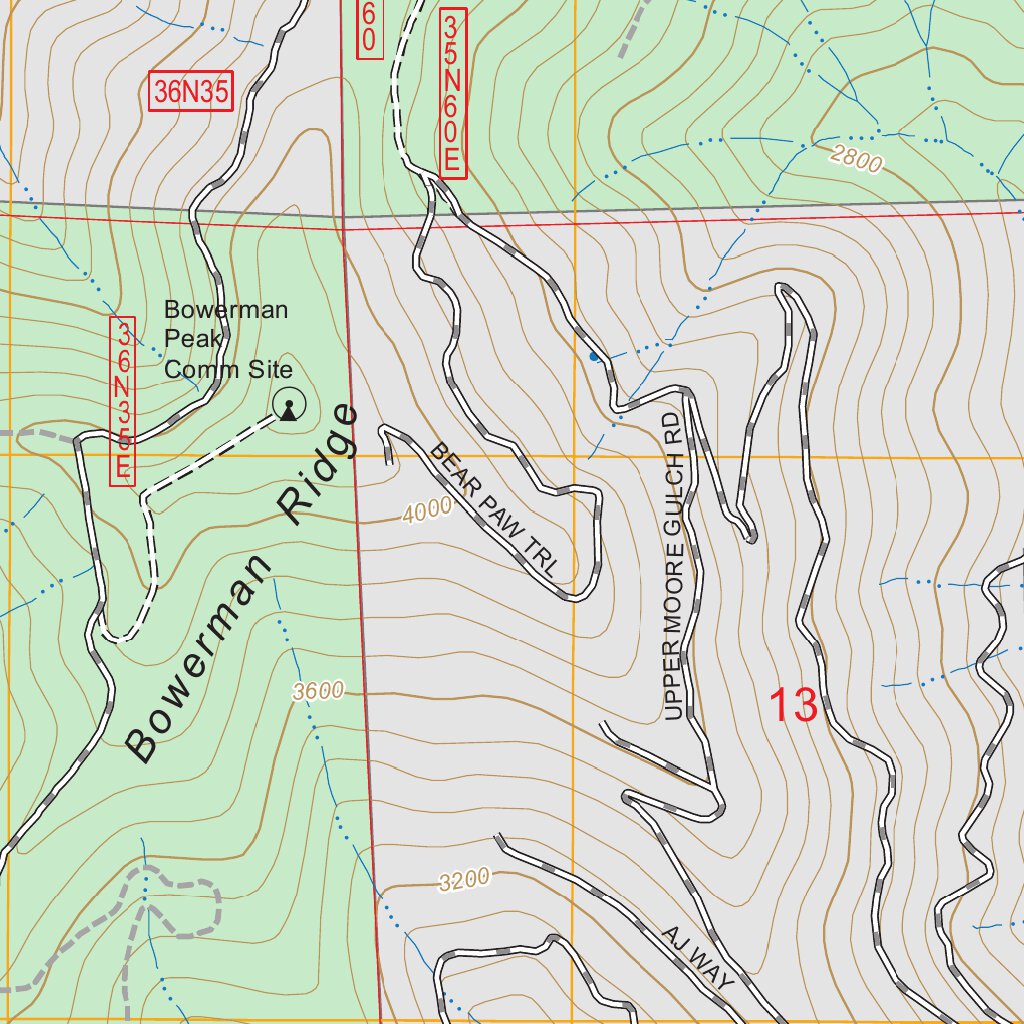 Trinity Center, CA FSTopo Map by US Forest Service - Topo | Avenza Maps