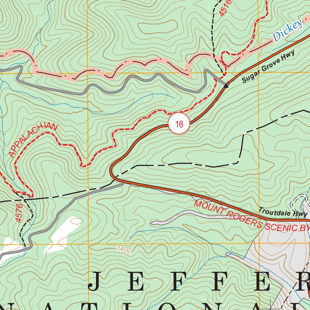 Trout Dale, VA FSTopo Map by US Forest Service - Topo | Avenza Maps