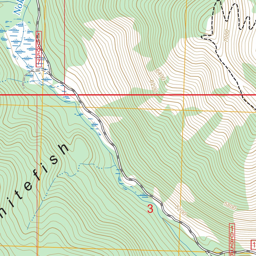 Tuchuck Mountain, MT-BC FSTopo Map by US Forest Service - Topo | Avenza ...