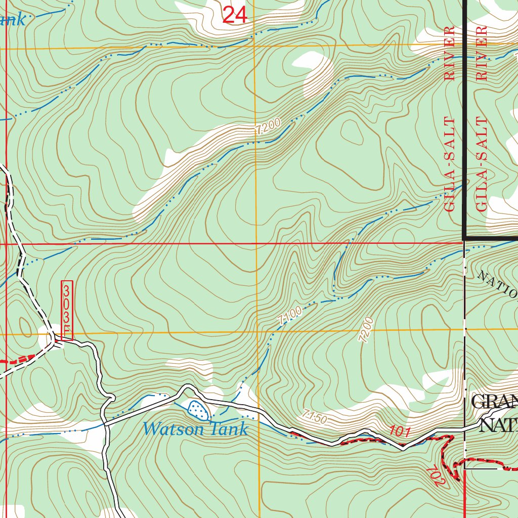 Tusayan East, AZ FSTopo Map by US Forest Service - Topo | Avenza Maps