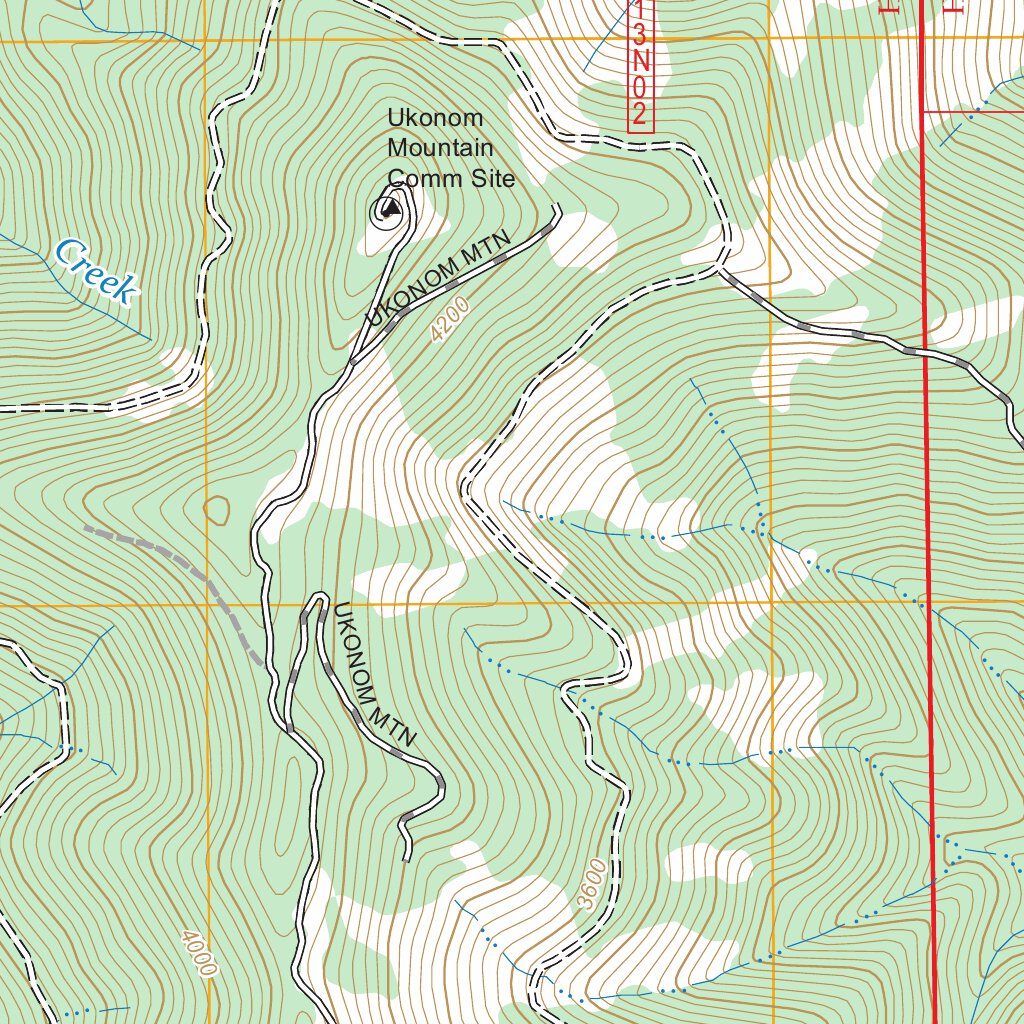 Ukonom Mountain, CA FSTopo Map by US Forest Service - Topo | Avenza Maps