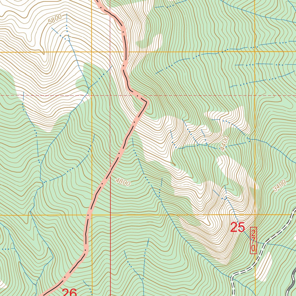 Tyler Peak, WA FSTopo Map by US Forest Service - Topo | Avenza Maps
