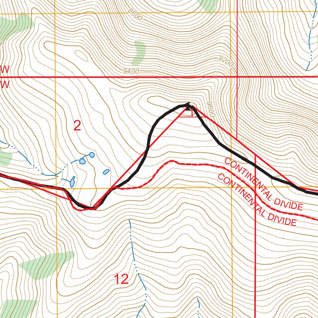 Upper Red Rock Lake, MT-ID FSTopo Map by US Forest Service - Topo ...