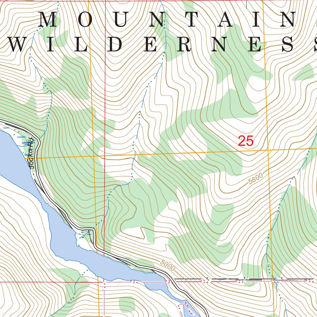 Upper Jocko Lake, MT FSTopo Map by US Forest Service - Topo | Avenza Maps