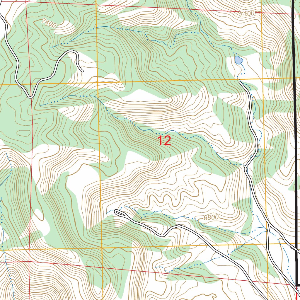 Vigas Canyon, NM FSTopo Map by US Forest Service - Topo | Avenza Maps