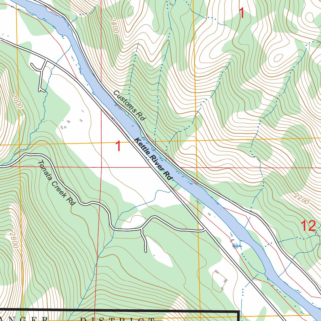 Vulcan Mountain, WA-BC FSTopo Map by US Forest Service - Topo | Avenza Maps