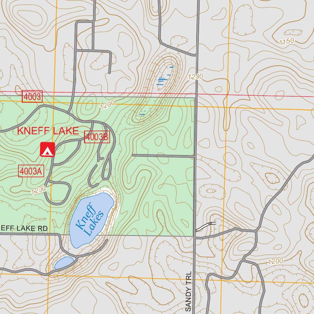 Wakeley Lake, MI FSTopo Map by US Forest Service - Topo | Avenza Maps