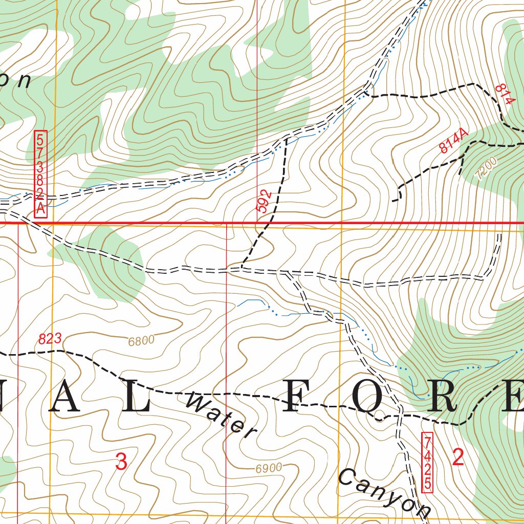 Walker Canyon, NV FSTopo Map by US Forest Service - Topo | Avenza Maps