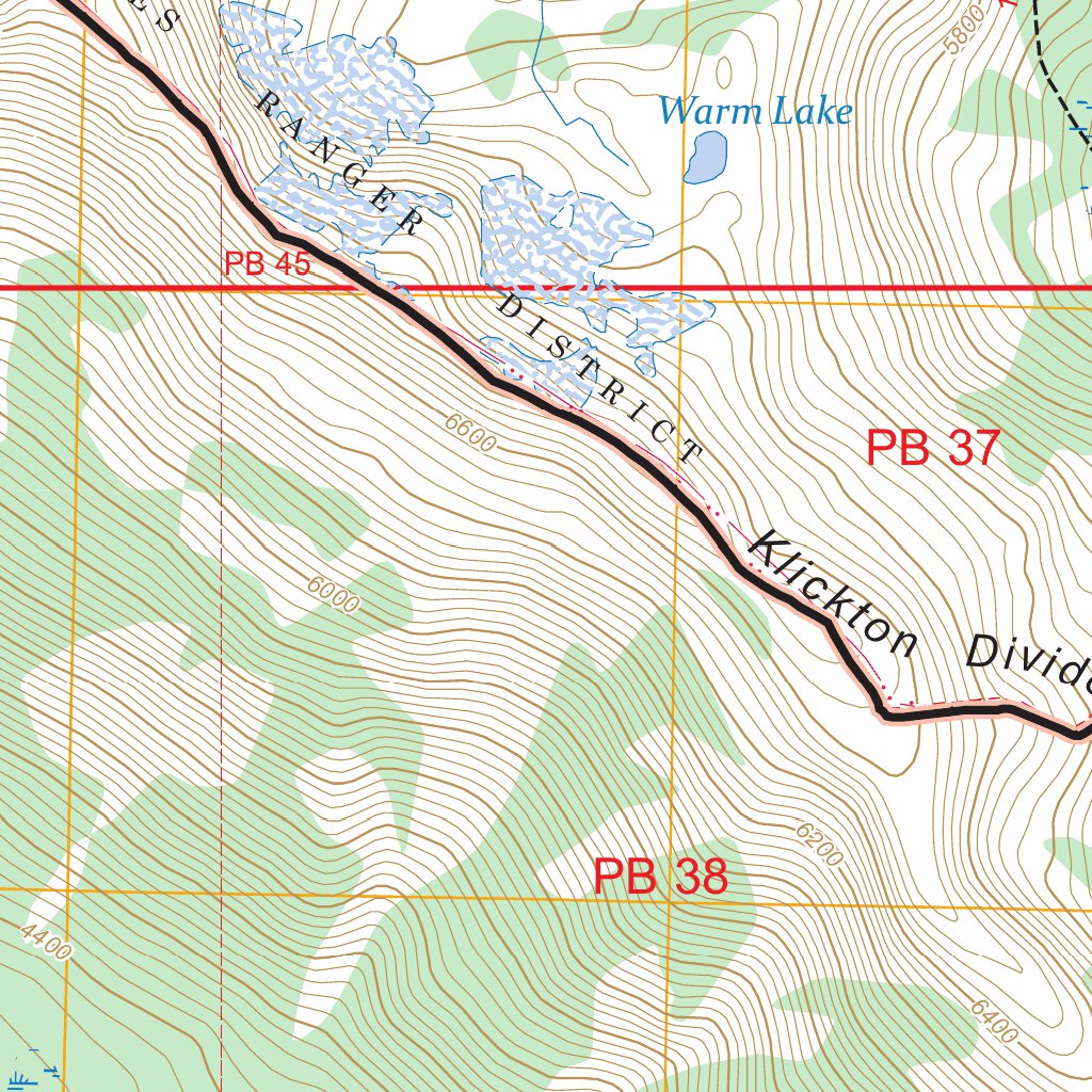 Walupt Lake, WA FSTopo Map by US Forest Service - Topo | Avenza Maps