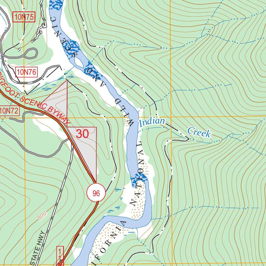 Weitchpec, CA FSTopo Map by US Forest Service - Topo | Avenza Maps