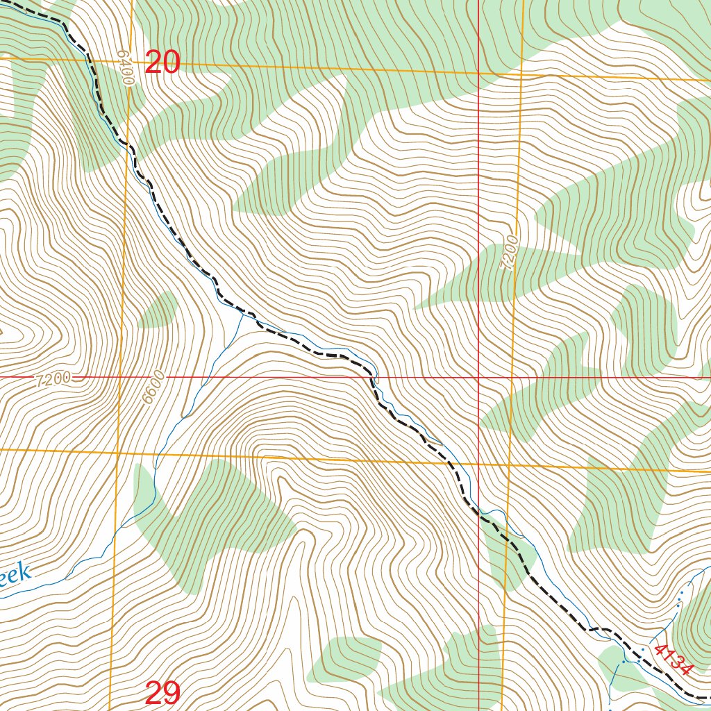 White Goat Mountain, ID FSTopo Map by US Forest Service - Topo | Avenza ...