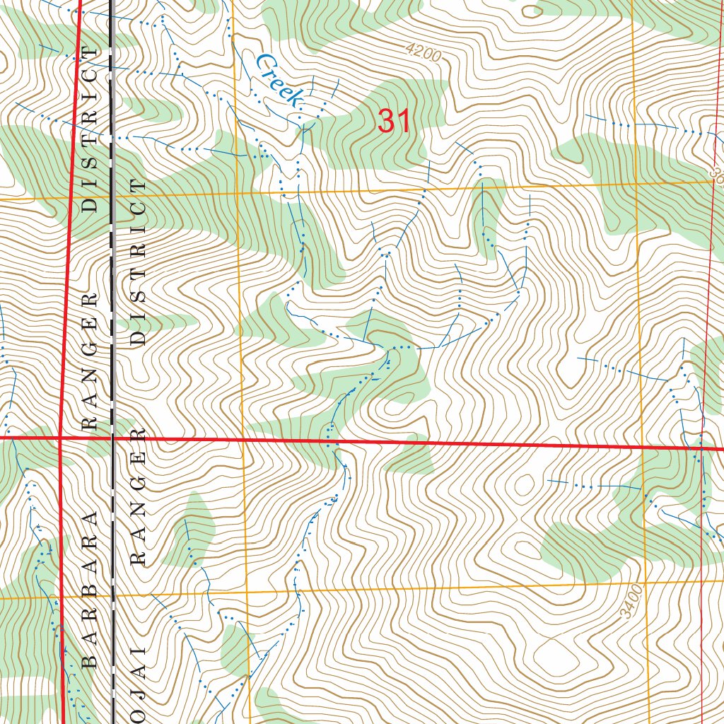 White Ledge Peak, CA FSTopo Map by US Forest Service - Topo | Avenza Maps