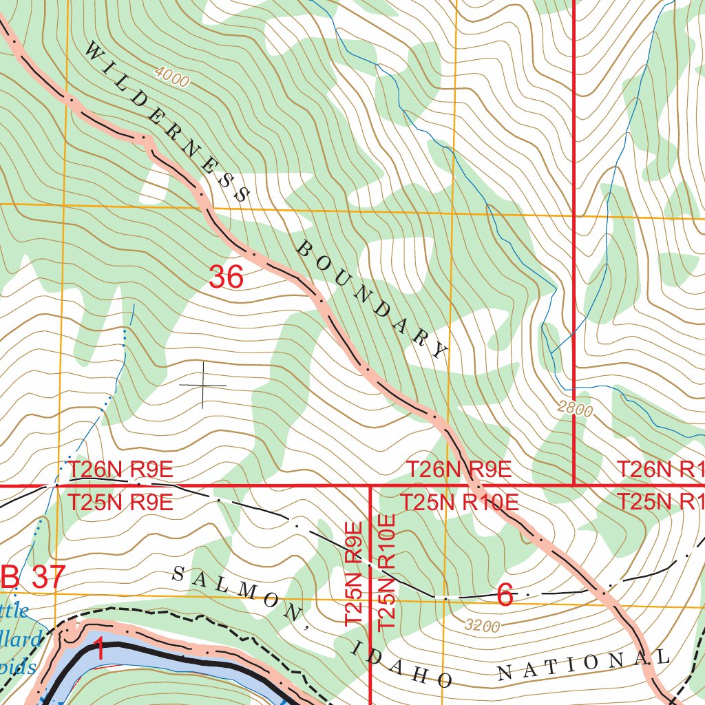 Whitewater Ranch, ID FSTopo Map by US Forest Service - Topo | Avenza Maps