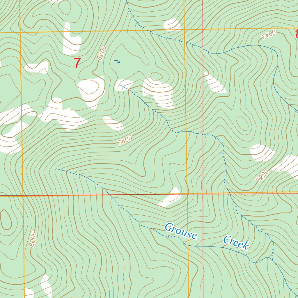 Whitetail Peak, MT FSTopo Map by US Forest Service - Topo | Avenza Maps