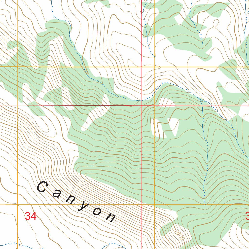Wildcat Canyon, NV FSTopo Map by US Forest Service - Topo | Avenza Maps