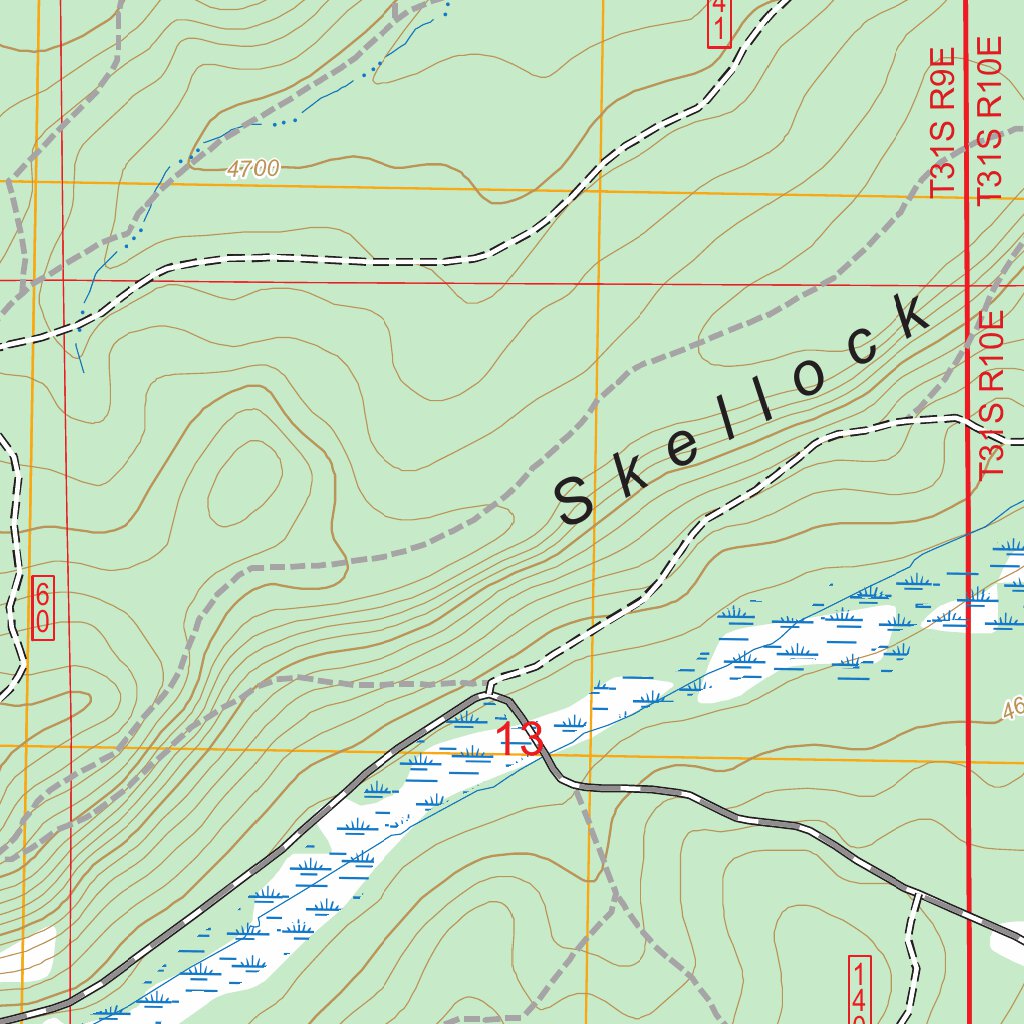Wildhorse Ridge, OR FSTopo Map by US Forest Service - Topo | Avenza Maps
