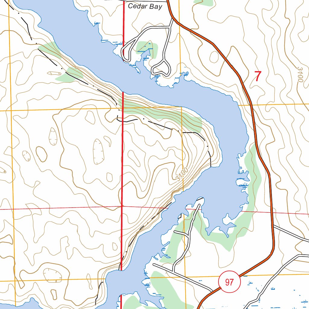 Windmill Lake, NE FSTopo Map by US Forest Service - Topo | Avenza Maps