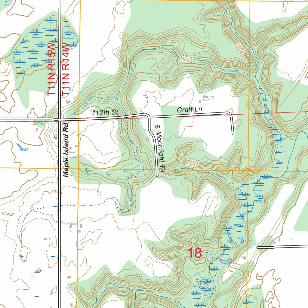 Wolf Lake, MI FSTopo Map by US Forest Service - Topo | Avenza Maps