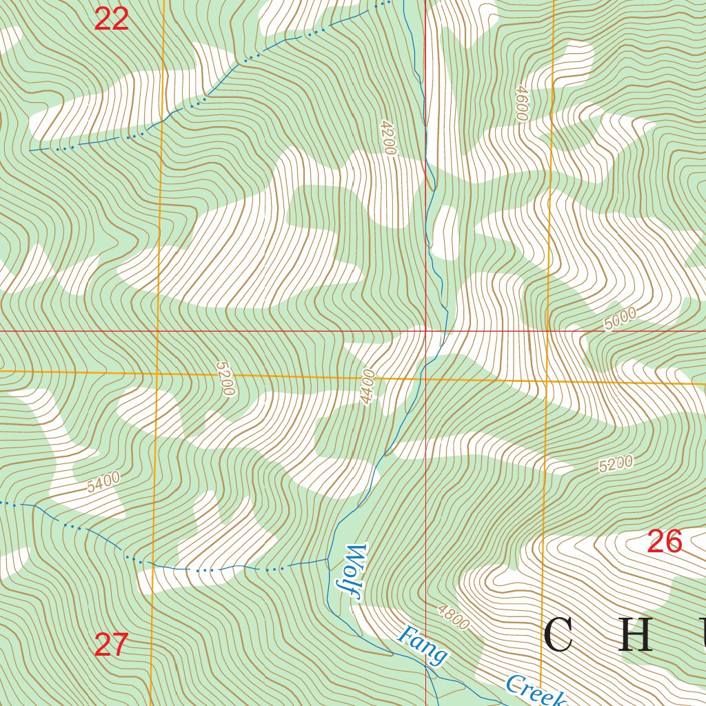 Wolf Fang Peak, ID FSTopo Map by US Forest Service - Topo | Avenza Maps