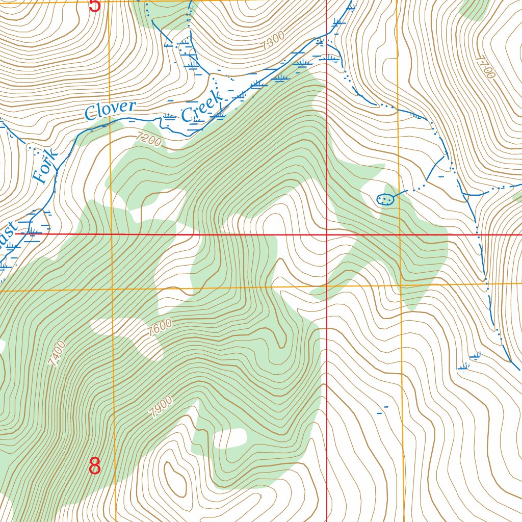 Wolverine Creek, MT FSTopo Map by US Forest Service - Topo | Avenza Maps