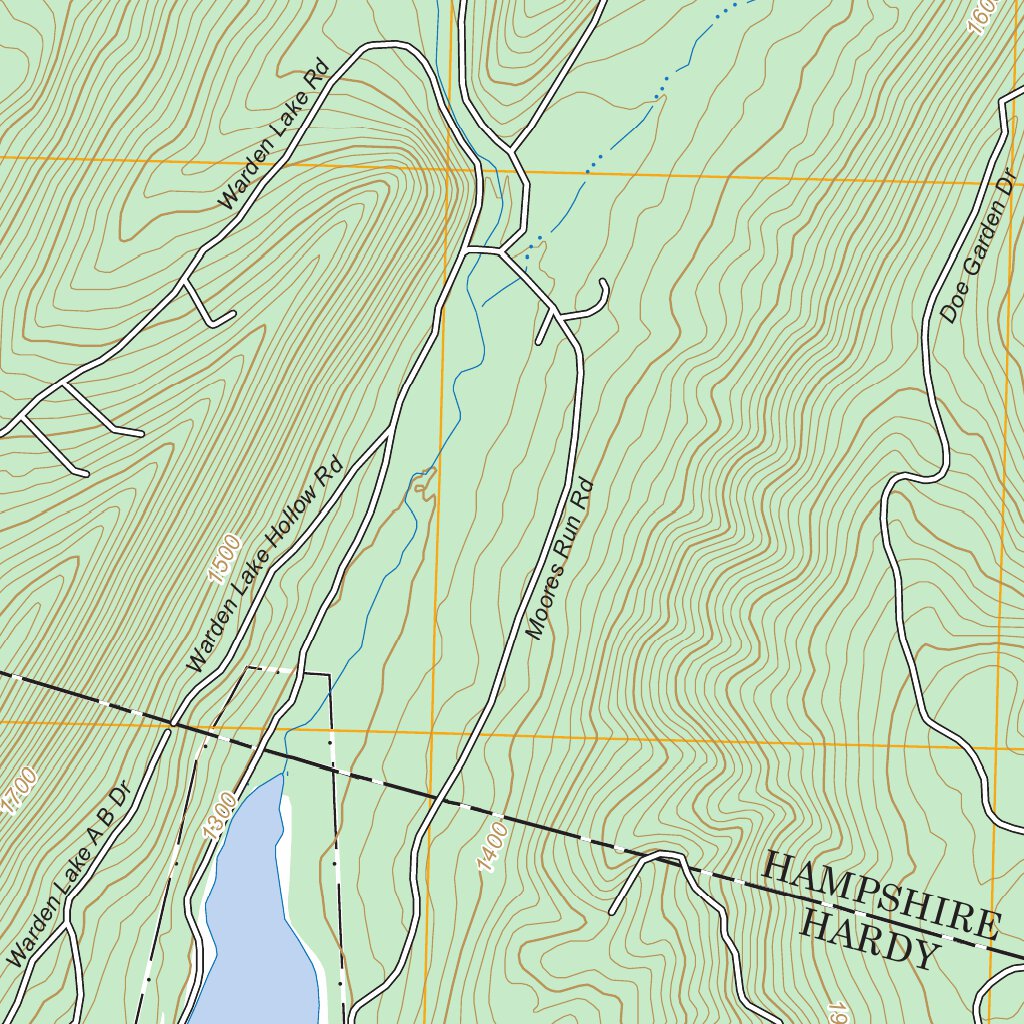 Yellow Spring, WV FSTopo Map by US Forest Service - Topo | Avenza Maps