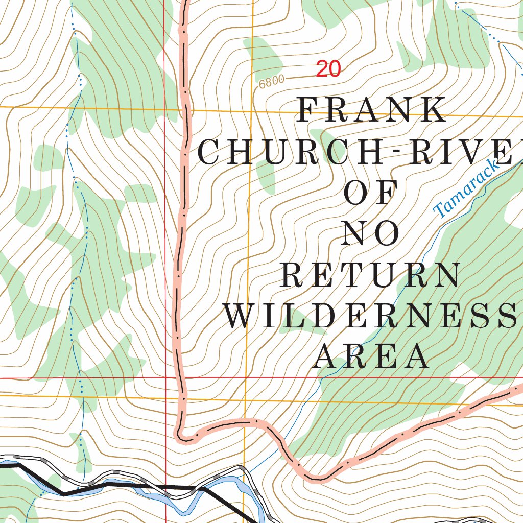 Yellow Pine, ID FSTopo Map by US Forest Service - Topo | Avenza Maps