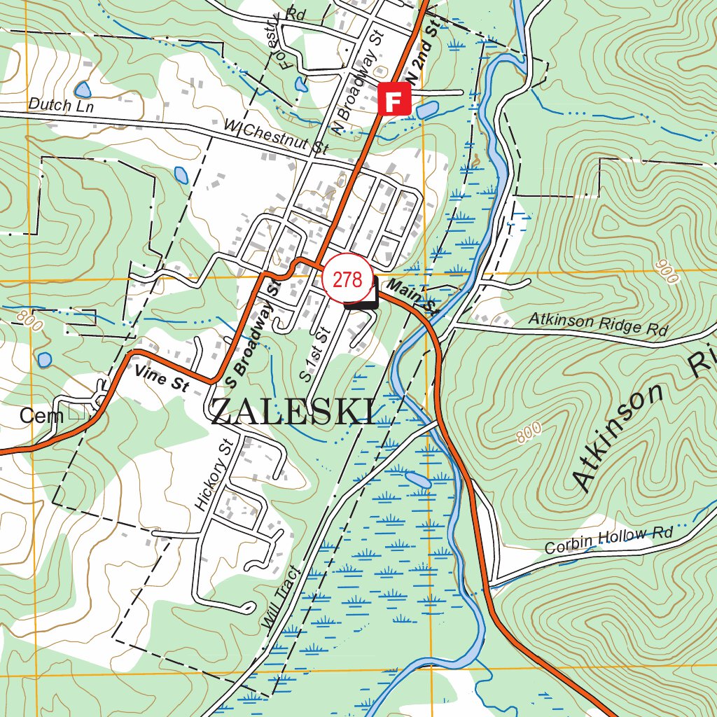 Zaleski, OH FSTopo Map by US Forest Service - Topo | Avenza Maps
