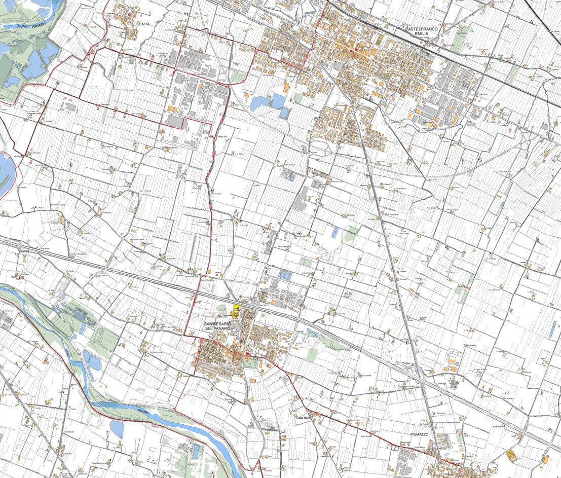 Castelfranco Emilia 10K Map by Boreal Mapping | Avenza Maps