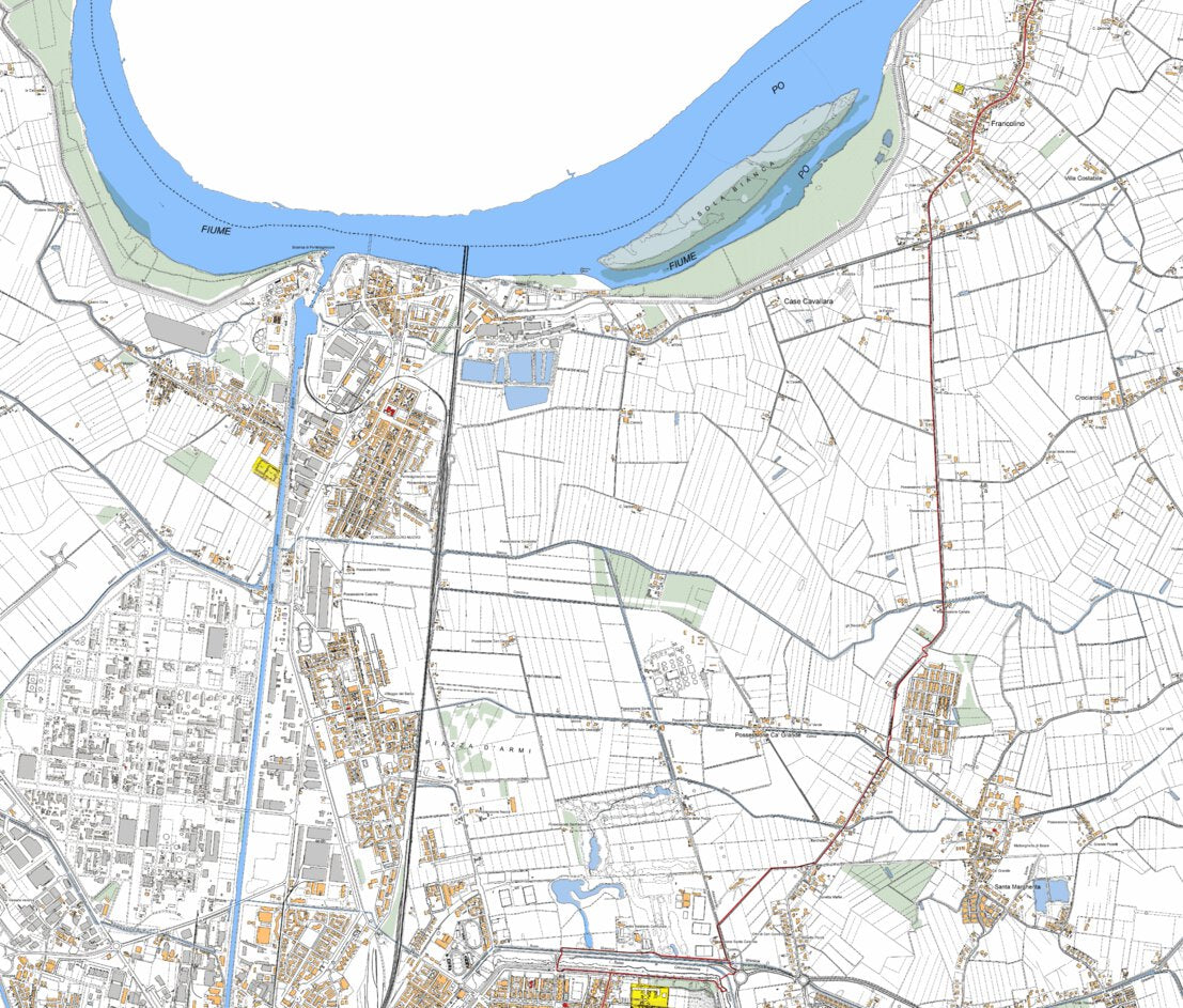 Pontelagoscuro 10K Map by Boreal Mapping | Avenza Maps